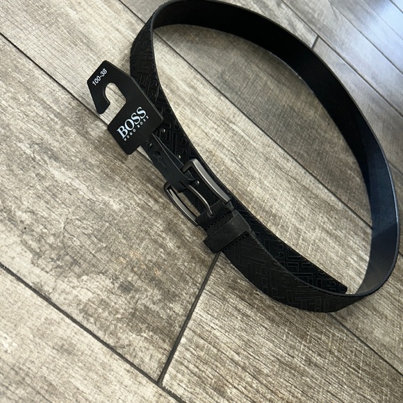 Hugo Boss | Accessories | 0 Authentic Hugo Boss Mens Belt Black Leather ...